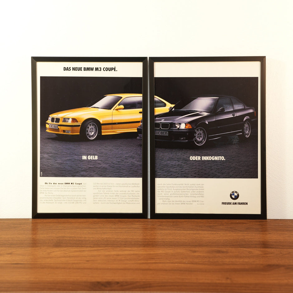 RetroFuels – Authentic vintage car advertising in a frame, 70s-90s